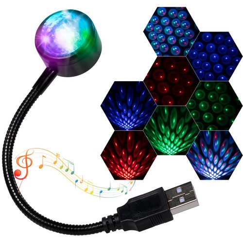 LuxLumin USB Star Projector Night Light Adjustable Car Roof Lights 4 ...