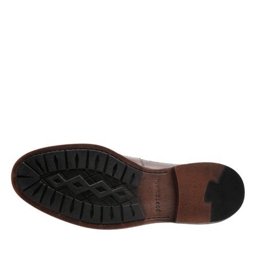 NEW CLARKS BOSTONIAN MELSHIRE WING COGNAC LEATHER LACE UP WINGTIP ...