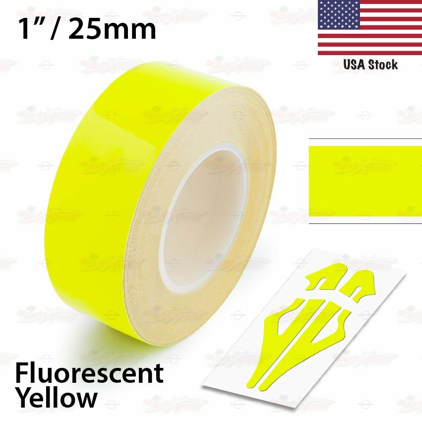 1" Roll Vinyl Pinstriping Pin Stripe Solid Line Car Trim Tape Decal ...
