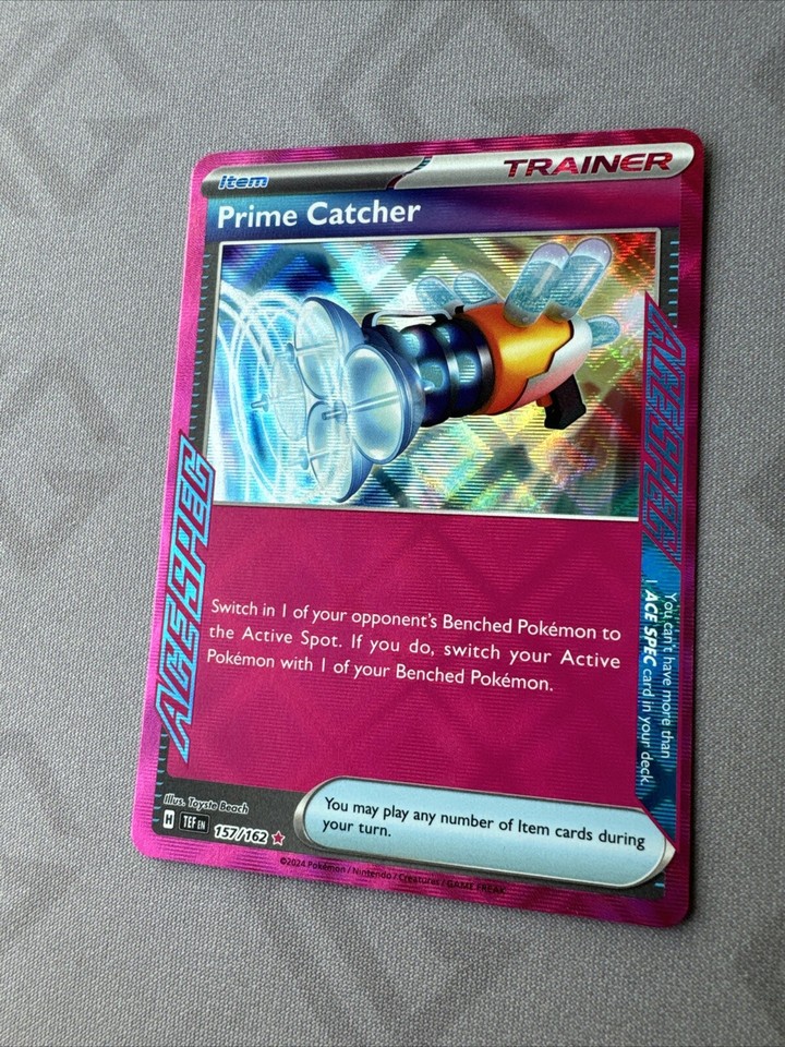 Pokemon TCG Prime Catcher 157/162 Temporal Forces Ace Spec Rare Near ...