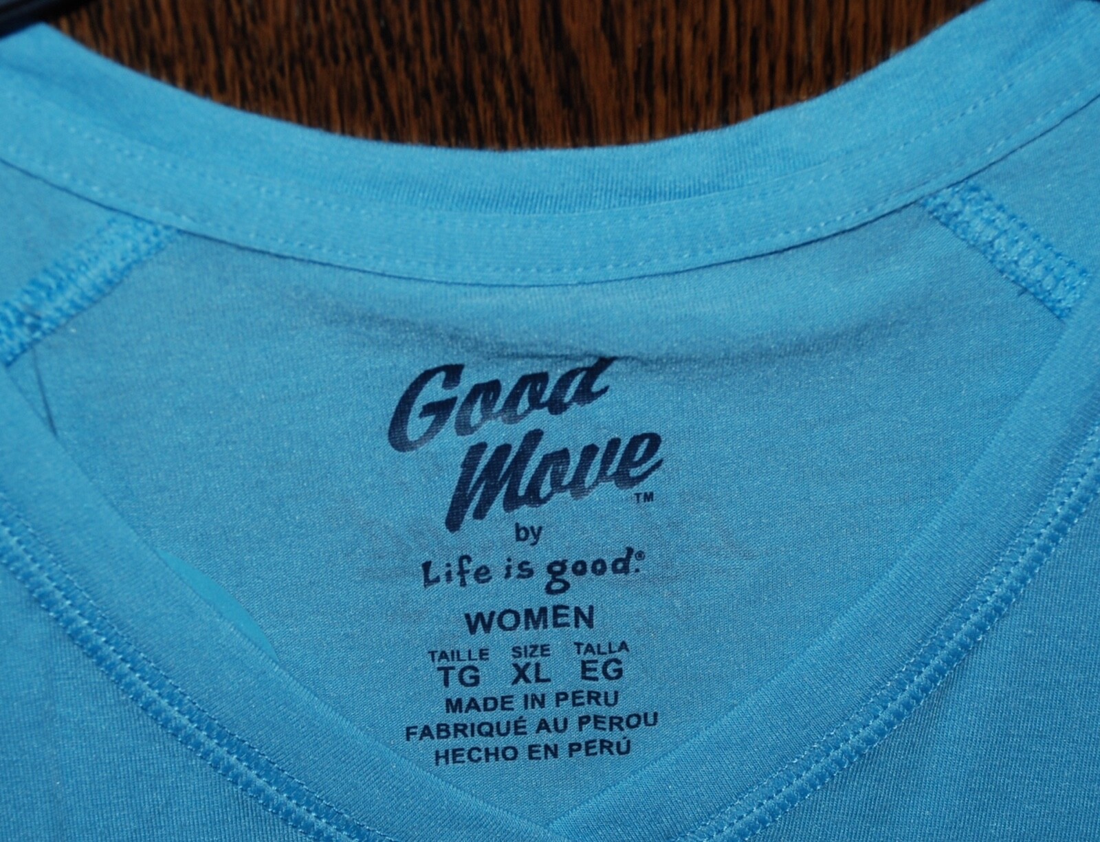 XL NWOT Women's Life is Good Jake Balance Yoga Blue SS Good Move Vee | eBay