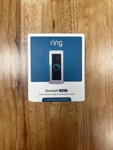 Ring Wired Doorbell Pro 2 Video 1536p HD 3D Motion Detection Night ...