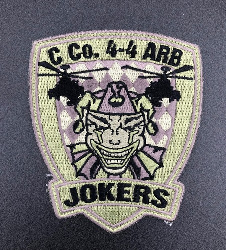 C Co 4-4 ARB Jokers Apache OD Green Army Aviation Unit Patch OIF OEF | eBay