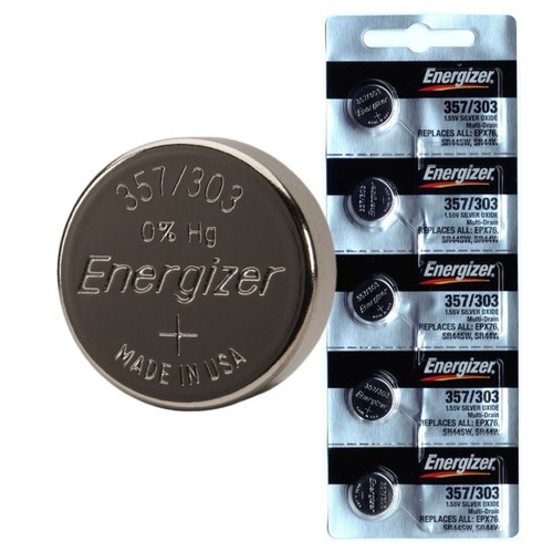 100 pcs Energizer 357 303 SR44W SR44SW SILVER OXIDE Batteries EPX76 A76 ...