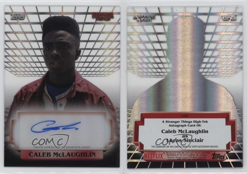 2025 Topps High Tek Stranger Things Caleb McLaughlin as Lucas Sinclair Auto 5m1 | eBay