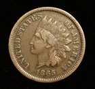 1865 Fancy 5 Indian Head Penny, Civil War Era Type Coin, Almost Full ...
