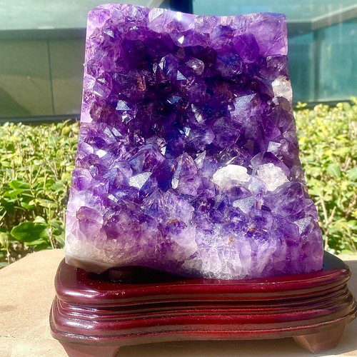 17.58LB Natural Brazilian Amethyst Crystal Point Stone Cluster Quartz ...