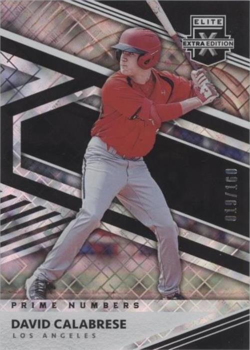 2020 Panini Elite Extra Edition - David Calabrese #82 Prime Numbers A ...