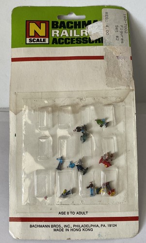 Vintage Bachmann Railroad N Scale Accessories #7002 FIGURE SET~NEW | eBay