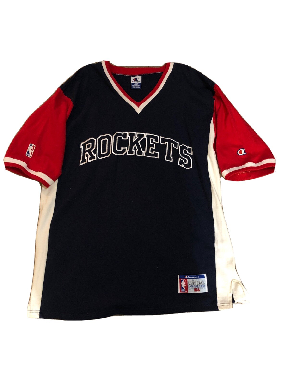 Houston Rockets Warm up Shooting shirt Men’s L Large Champion NBA ...