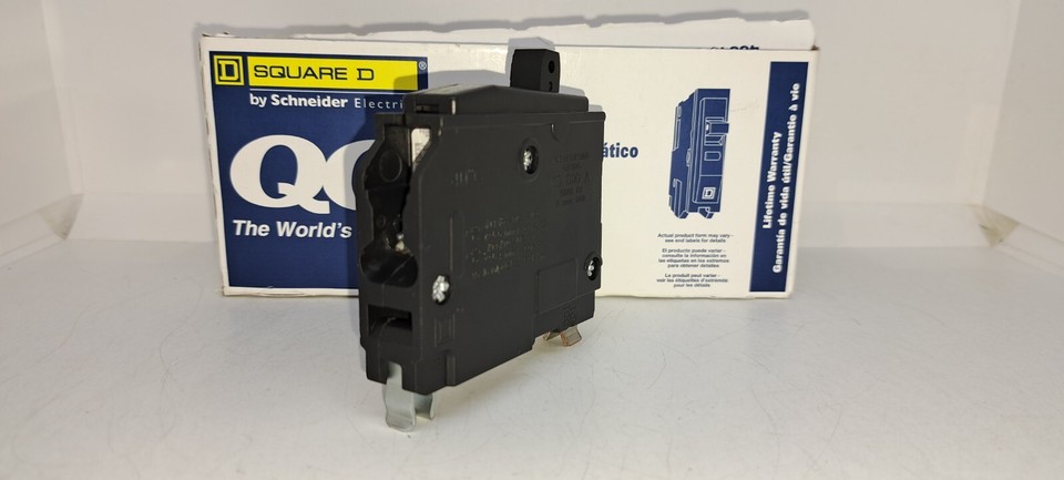 Square D QO115 15 Amp 1 Pole 120/240V Yellow Face Circuit Breaker NEW ...