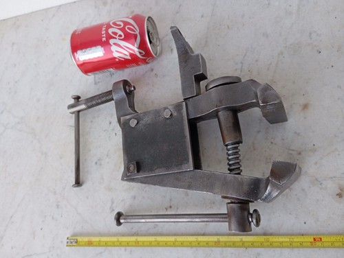 ANTIQUE NICE LARGE STRONG PARALLEL VICE TO TABLE FIX BLACKSMITH TOOL ...