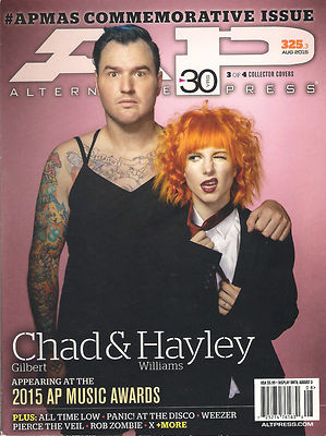 AP ALTERNATIVE PRESS 325 August 2015 Chad Gilbert Hayley New Found ...