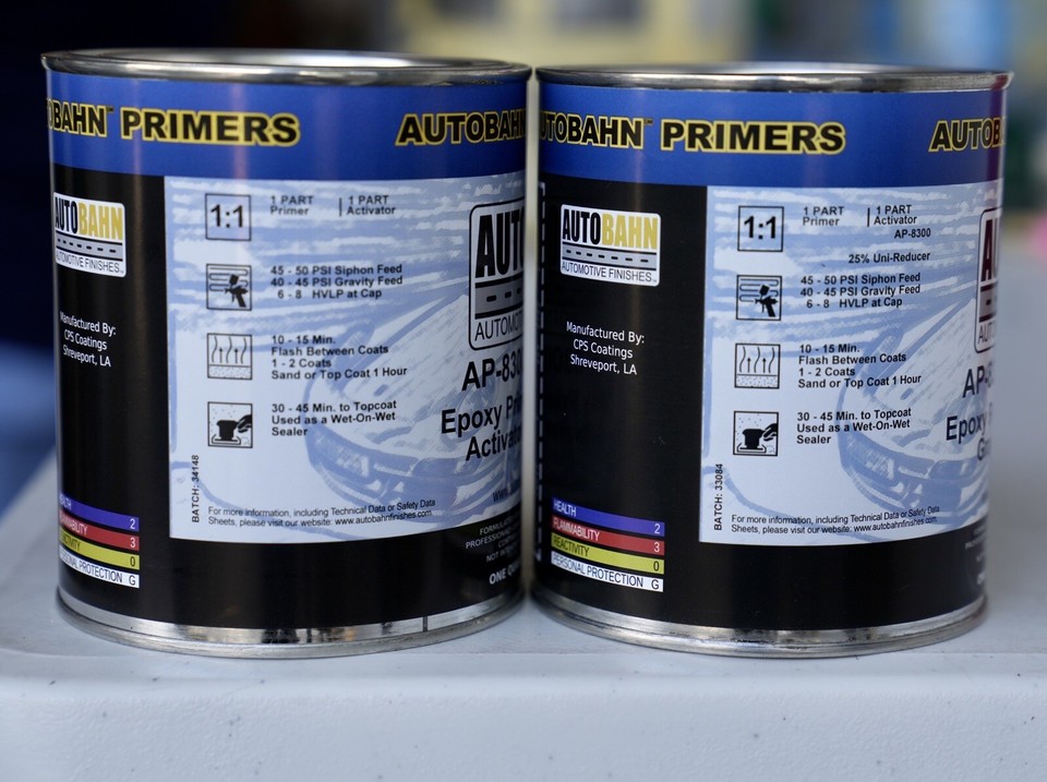 Autobahn AP8316 Automotive DTM Epoxy Primer QUART KIT BLACK 1:1 MIX | eBay