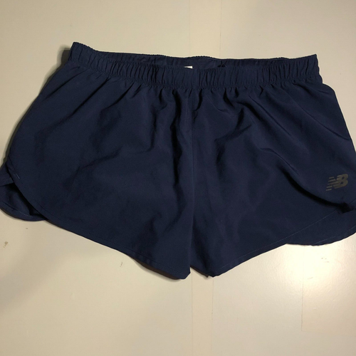 new balance womens running shorts large l navy blue workout gym womans ...