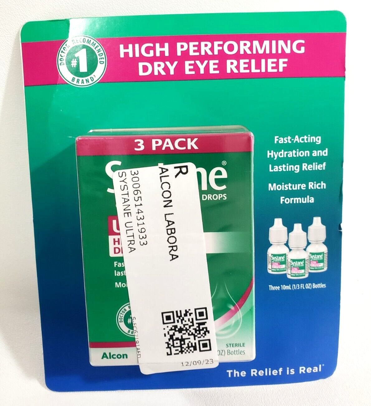 Systane Ultra-lubricant Eye Drops, 3 Packs, 10 mL Per Bottle, EXPIRES ...