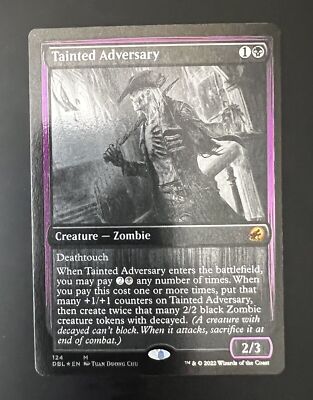 Tainted Adversary FOIL 124 MTG Innistrad: Double Feature (DBL) Mythic ...