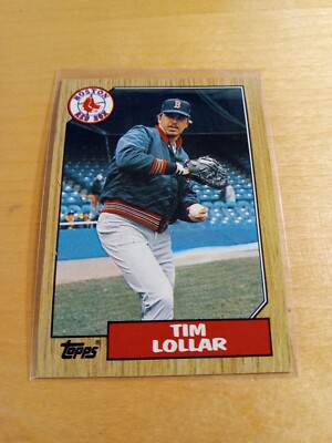 1987 Topps #396 TIM LOLLAR Boston Red Sox Baseball Card, Pitcher, Star ...