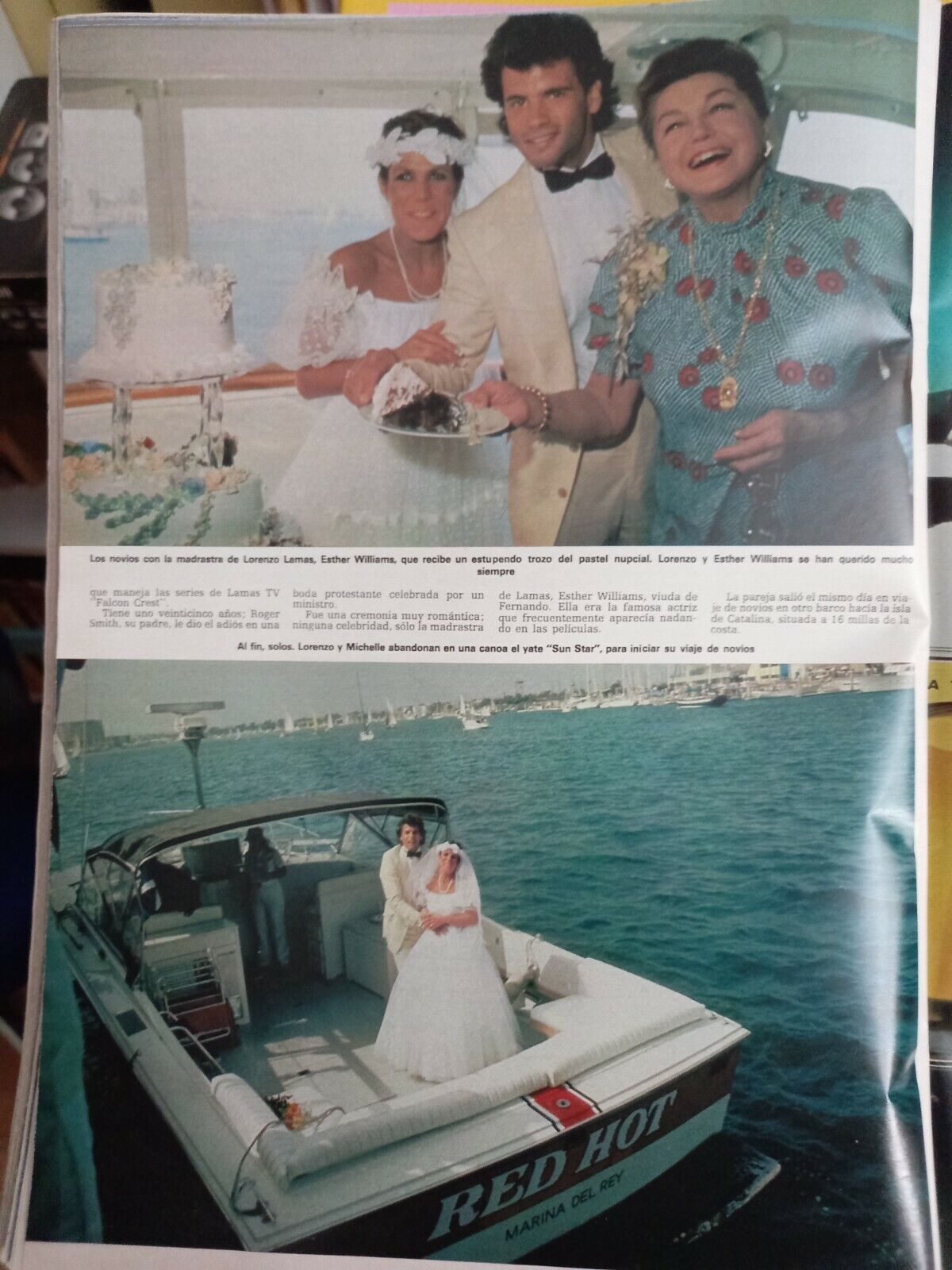 coupure lorenzo lamas esther williams falcon crest michelle smith h ...
