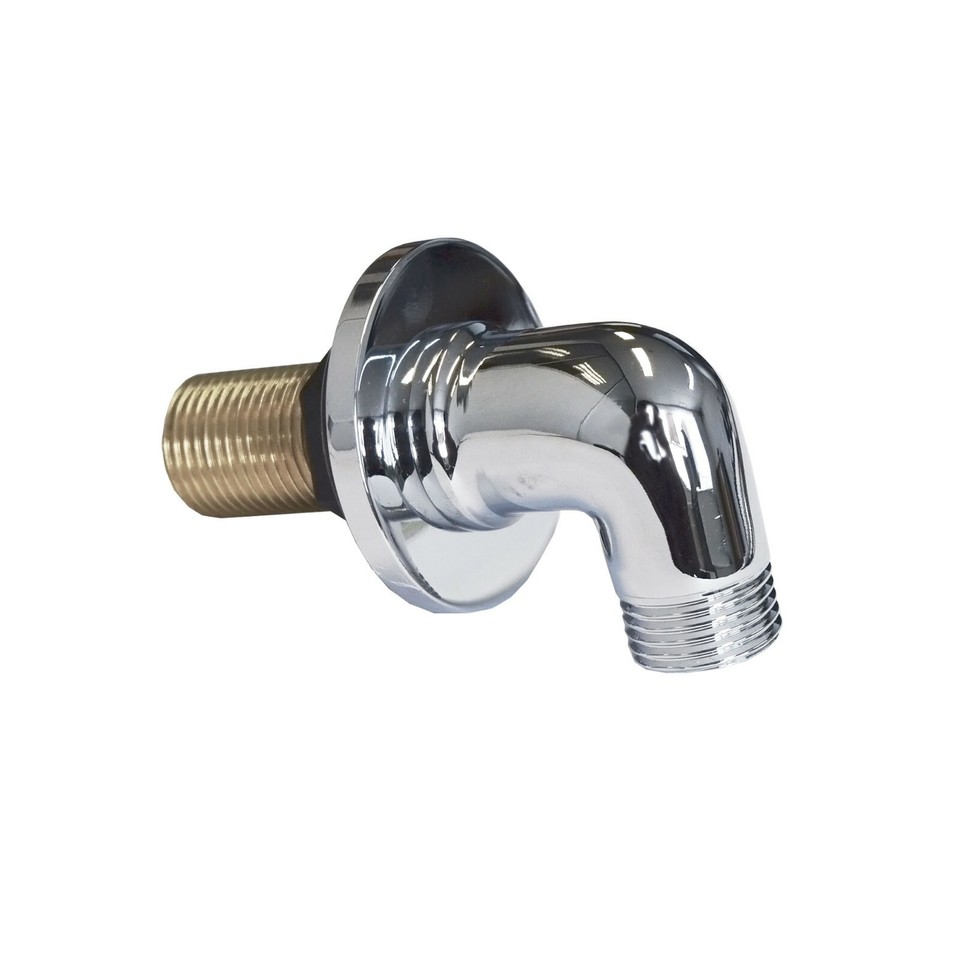 SQUARE ROUND BRASS WALL MOUNTED UNION OUTLET ELBOW BRACKET SHOWER ...