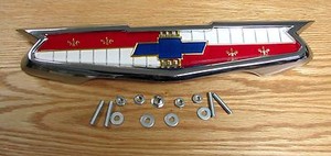 1955 CHEVY TRUNK EMBLEM ASSEMBLY with HARDWARE NEW ** USA MADE ** | eBay