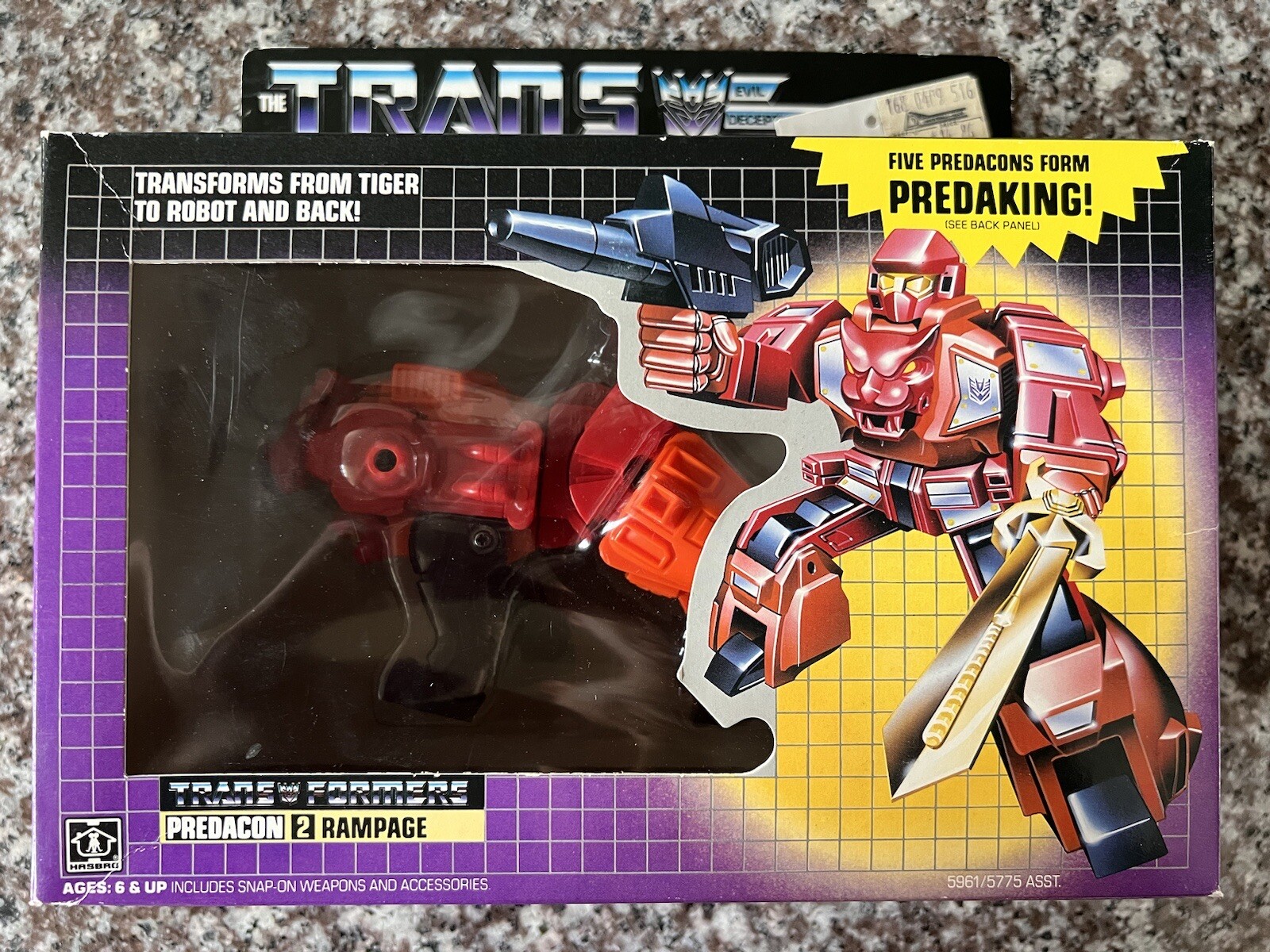 Transformers G1 Rampage Predacon Decepticon 1986 MISB | eBay