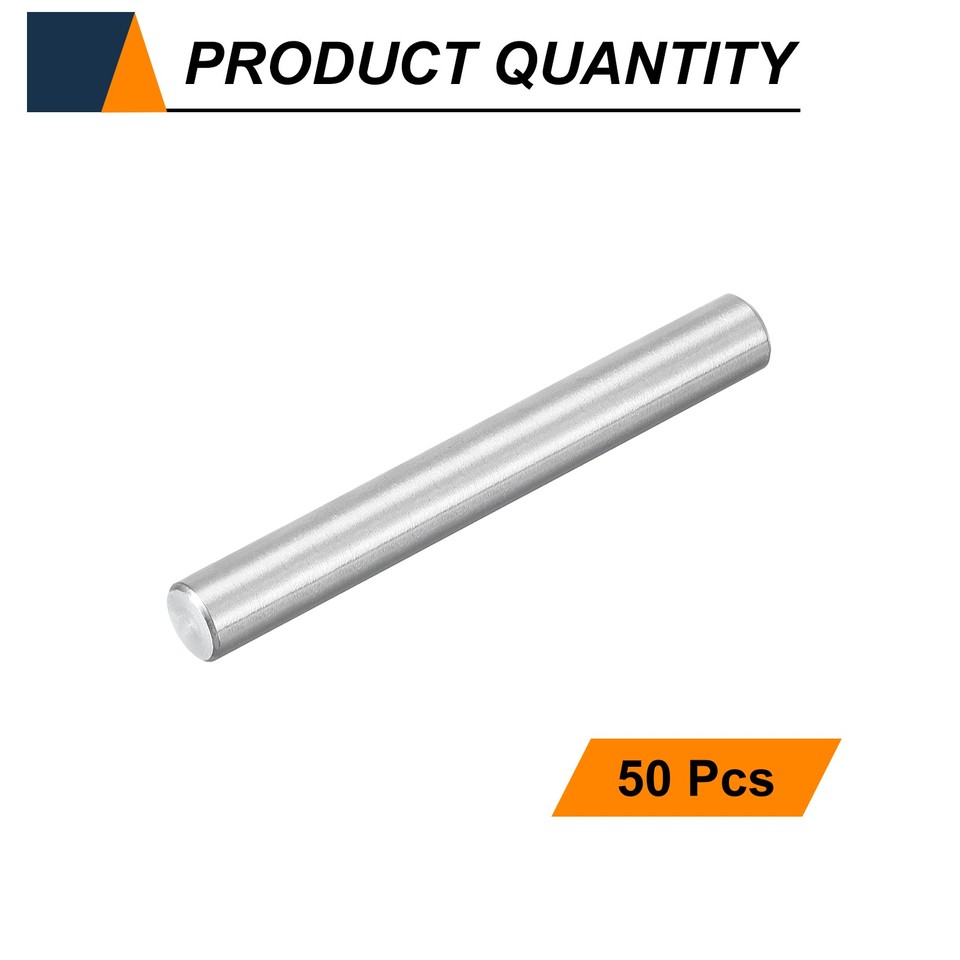 50pcs Dowel Pins M3(3mm) x 24mm Stainless Steel Shelf Support Peg Pin ...