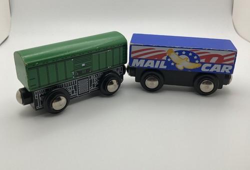 Brio Thomas Tank & Friends Compatable Wooden Railway Freight Car & Mail ...