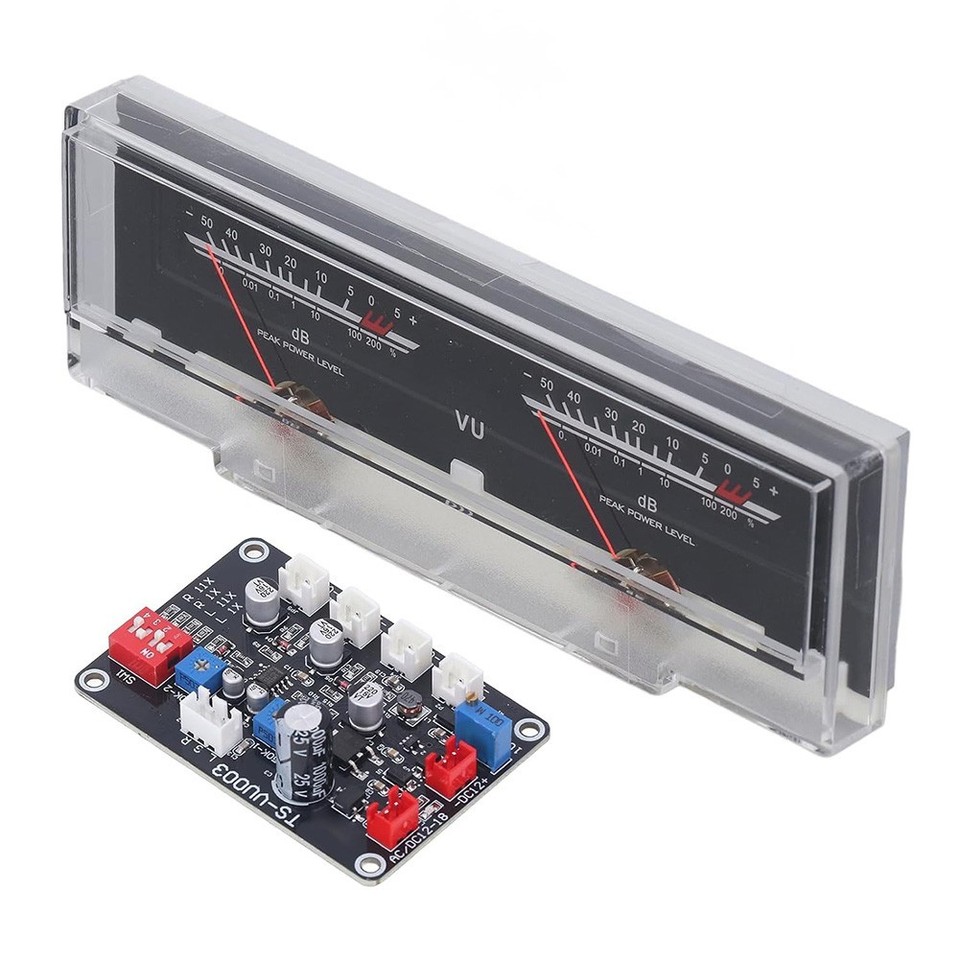 Adjustable Backlight VU Meter with Driver Board Kit for Audio Signal ...