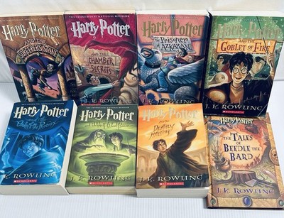 Harry Potter The Complete Series Books 1-7 PB + Tales Beedle the Bard ...