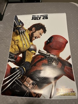 Marvel Deadpool And Wolverine Movie Poster (2024) Premium Quality 24x36 ...