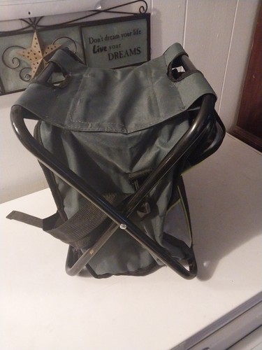 Folding Stool Backpack Portable Camping Hunting Fishing Chair with ...