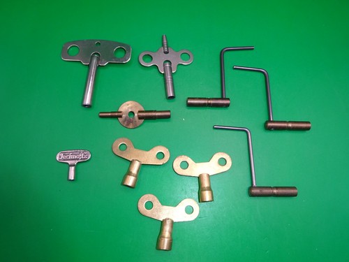 Lot of 10 Assorted Vintage & Modern Clock Winding Keys German & US | eBay