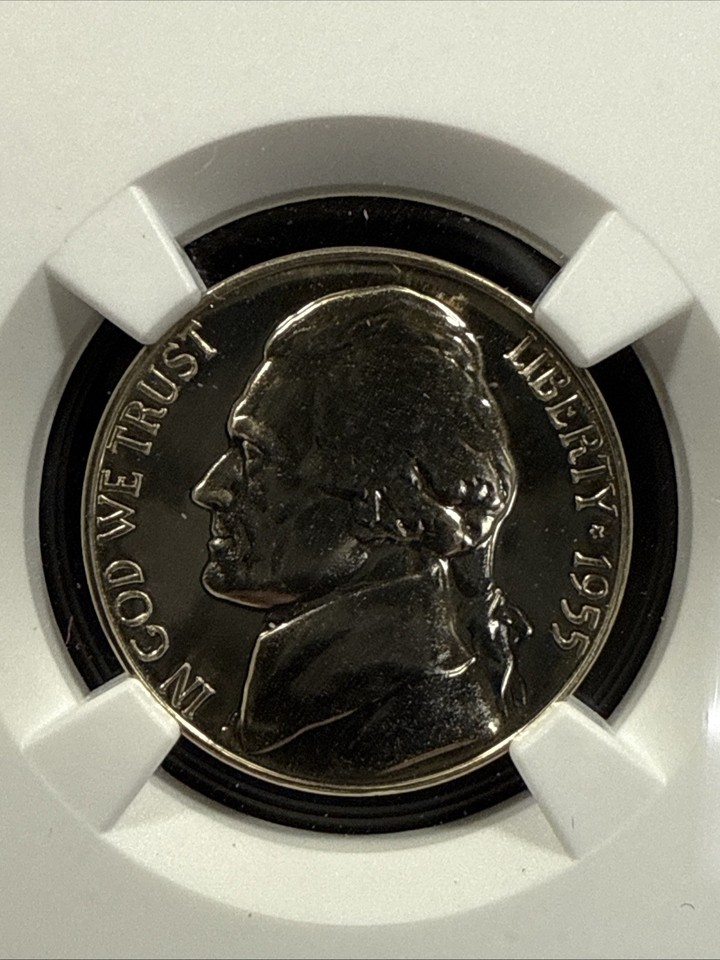 1955 5C Jefferson Nickel Proof NGC PF69 Item#186 | eBay