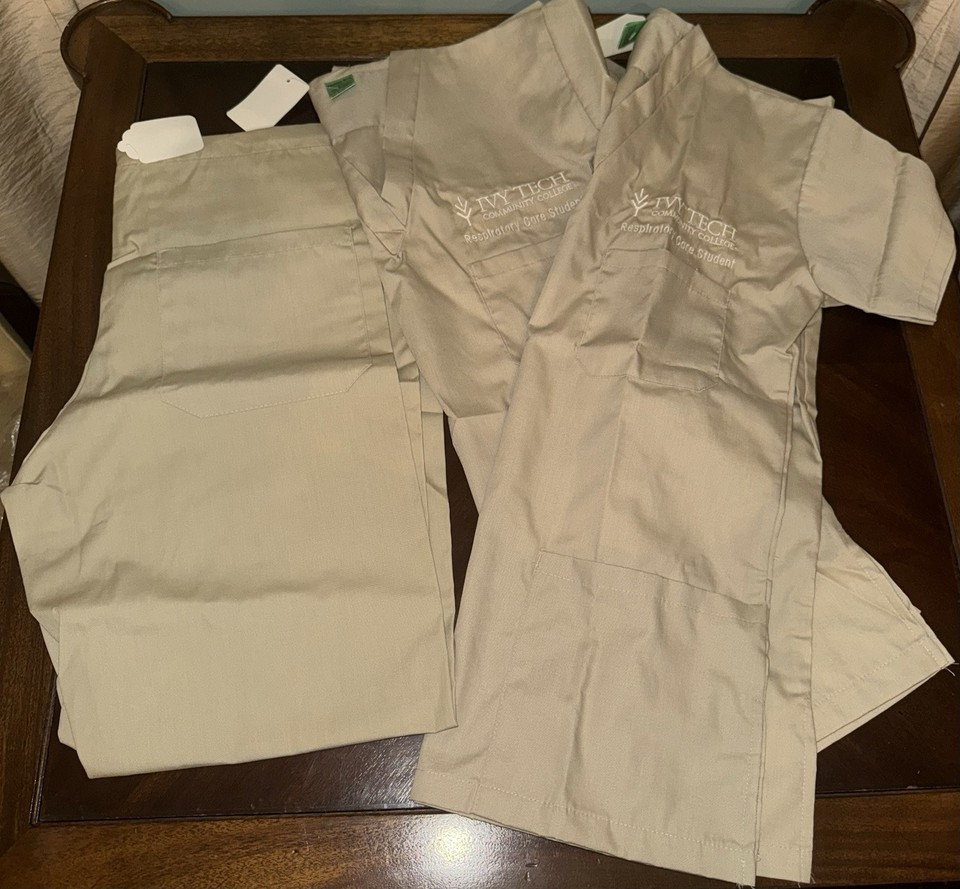 NWT Ivy Tech Respiratory Care Student Scrubs XS | eBay