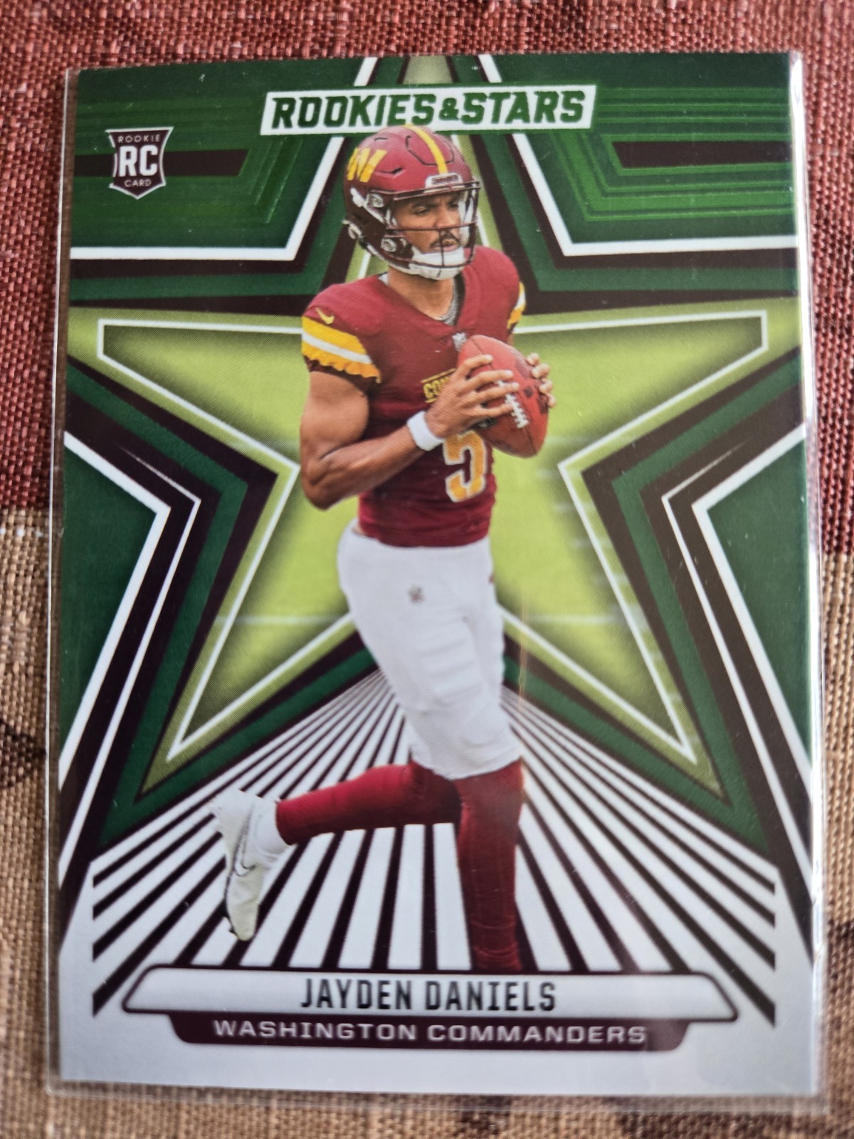 Jayden Daniels 2024 Rookies & Stars #148 Green Price Guide - Sports ...