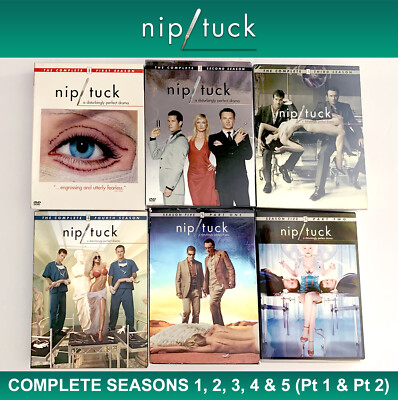 Nip Tuck Complete Seasons 1 - 5 Great Condition FX TV Doctor Surgery ...