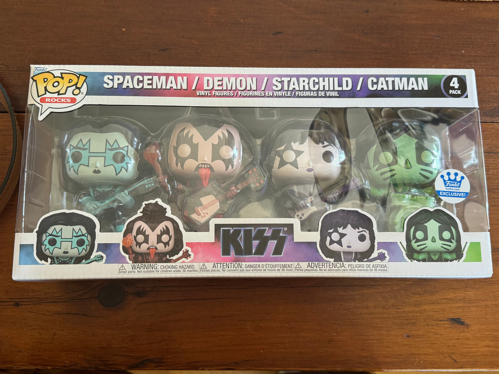 Funko Pop! Rocks KISS (Color Spotlight) 4-Pack Funko Shop-New-Ready To ...