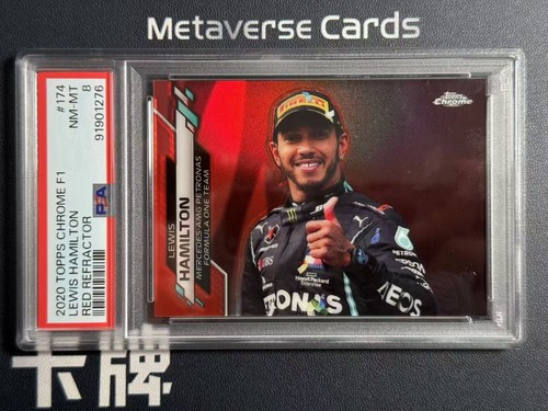 2020 Topps Chrome Formula ONE F1 Red Refractor Lewis Hamilton #174 4/5 ...