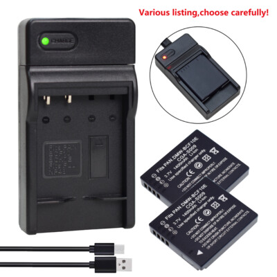 DMW-BCF10 Battery or Charger for Panasonic DMC-FS10 DMC-FS11 FS12 FS15 ...
