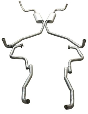 1967-1970 BUICK RIVIERA 8 CYL DUAL EXHAUST SYSTEM W/O RESONATORS ...