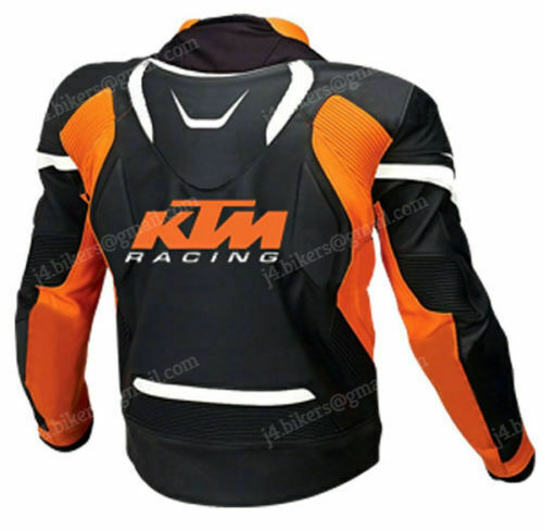 KTM Duke Mens Motorcycle Leather Jacket Race MOTOGP CE Leather Biker ...
