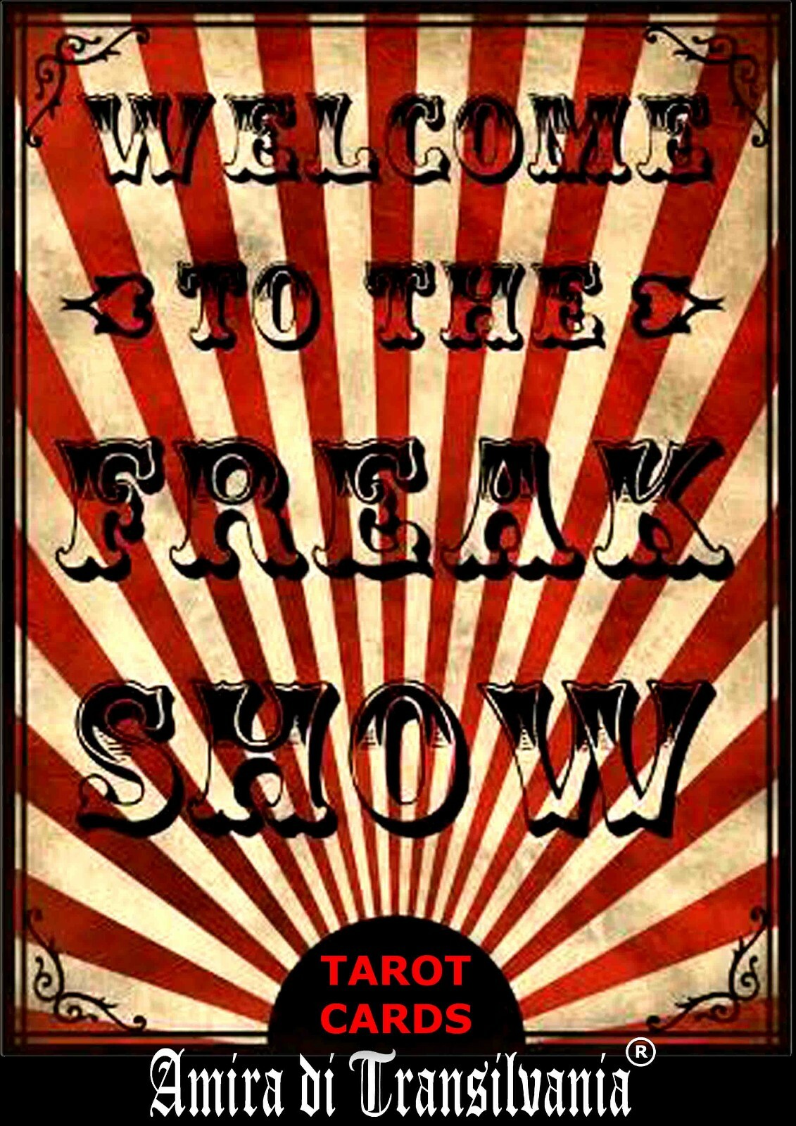 tarot card cards deck rare vintage oracle freak freaks geek circus ...