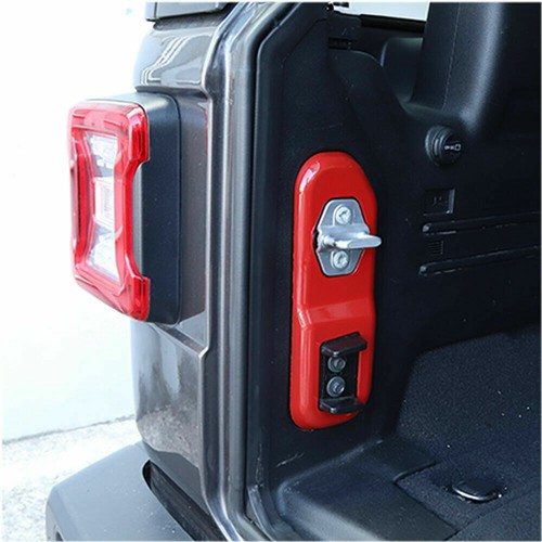 Tailgate Trunk Lock Panel Cover Trim for Jeep Wrangler JL 18+ ABS Red ...