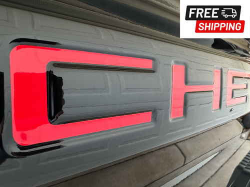 Gloss Red Vinyl Tailgate Letters for Chevrolet Silverado '19-'26 | eBay