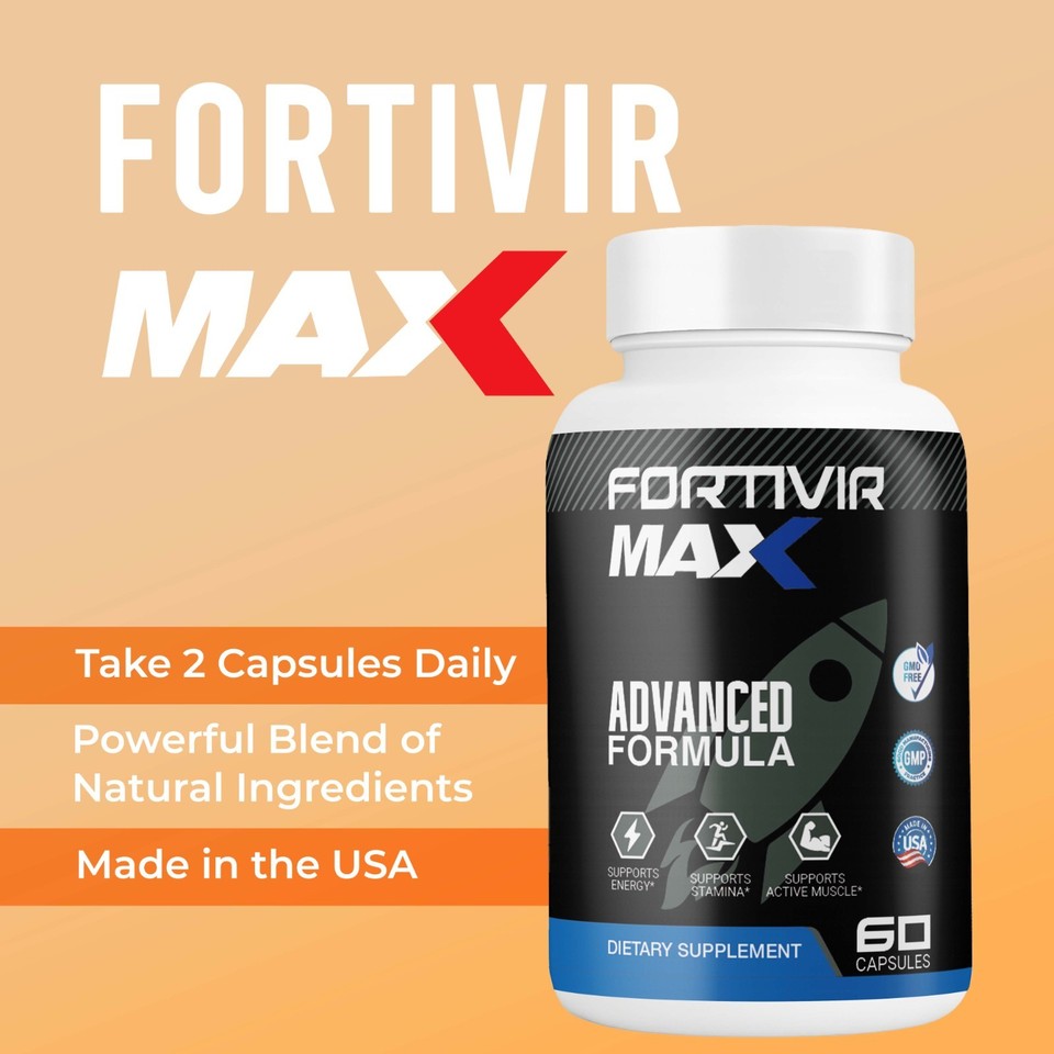 (6 Pack) Fortivir Max Capsules for Men, FortivirMax Male Health Support ...