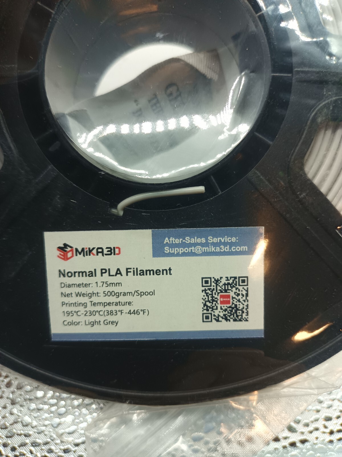 Mika 3D Printer 1.75mm Normal PLA Filament Light Grey Color | eBay