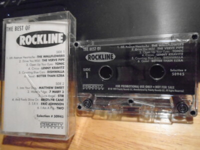 RARE PROMO Best Rockline CASSETTE TAPE live TWO Rob Halford judas ...