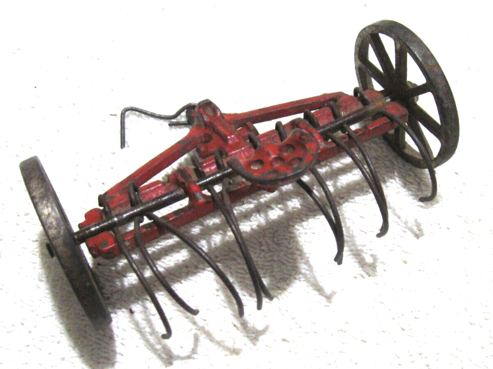 1930S ARCADE INTERNATIONAL CAST IRON DUMP RAKE 4 3/4 IN FARM TOY | eBay