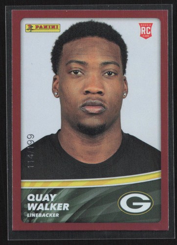 2022 Panini Sticker & Card Quay Walker Red Rookie #114/199 Packers | eBay